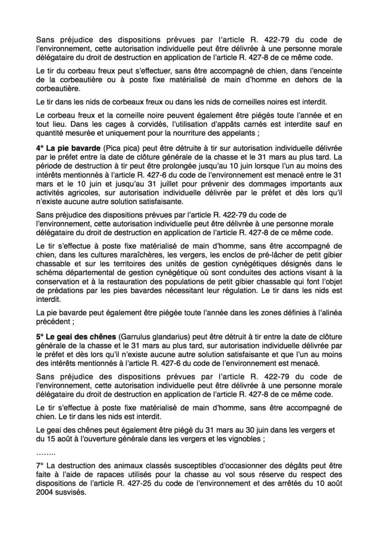 Arrêté du 3 juillet 2019 fixant les modalités de destruction des ... Arrêté du 3 juillet 2019 fixant les modalités de destruction des ...